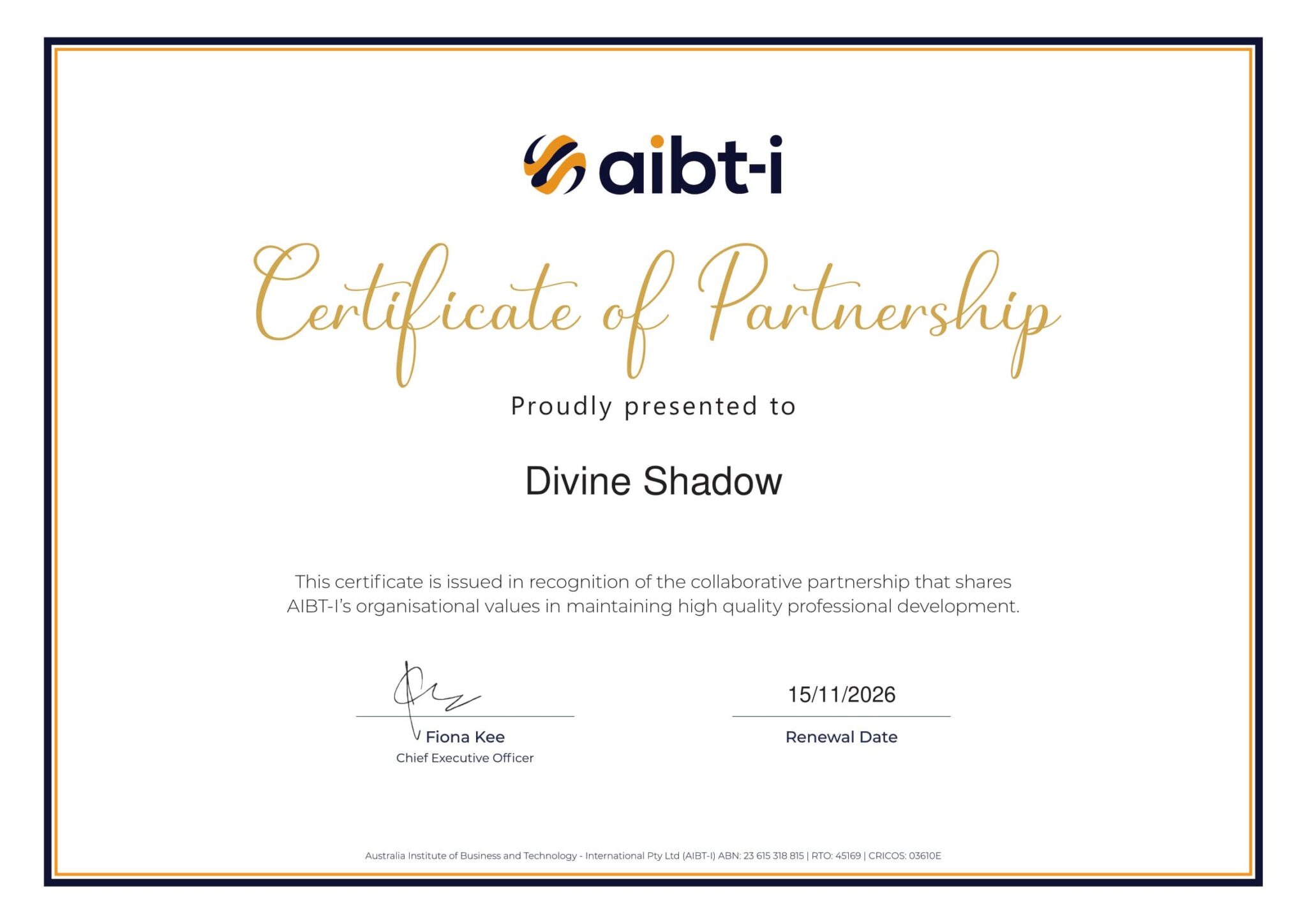 Divine Shadow – a journey of trust